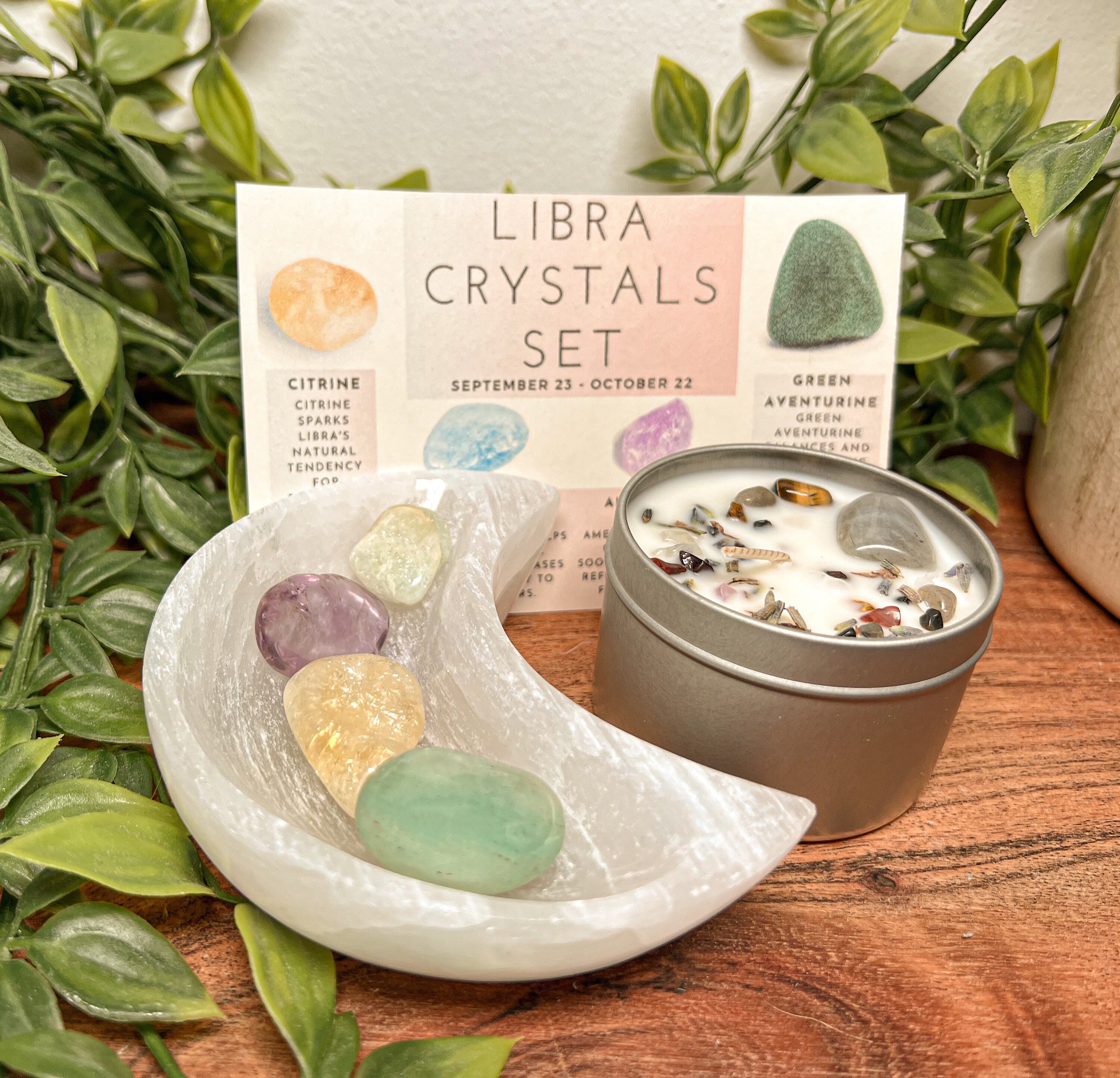 Libra Crystals Set Libra Crystals Gift Box Libra Stones - Etsy