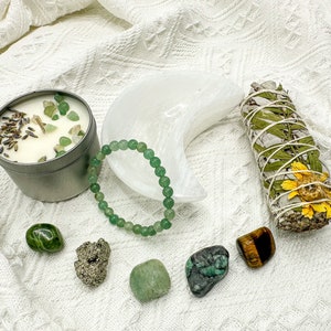 Deluxe Abundance Set, Abundance Crystals, Attract Wealth and Abundance ...