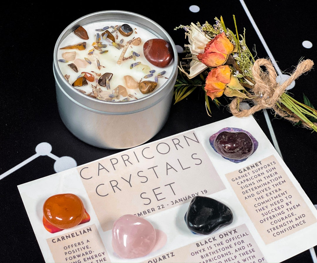 Capricorn Crystal Box, Capricorn Crystals Set, Capricorn Stones Kit ...