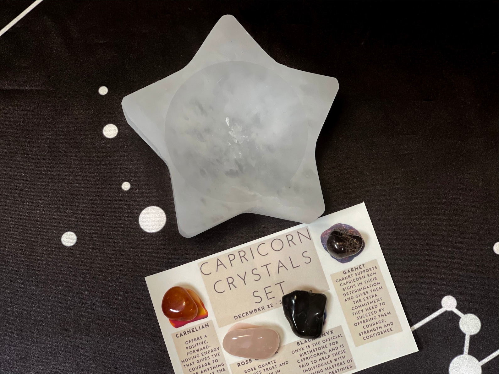 Capricorn Crystals Set, Capricorn Stones, Capricorn Crystal Box ...