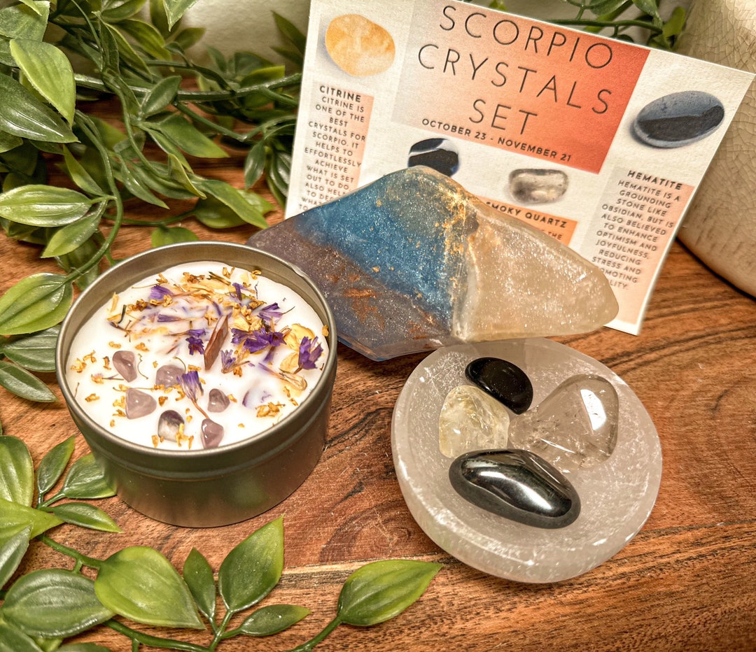 Scorpio Crystals Kit, Scorpio Crystal Birthday Box, Scorpio Set ...
