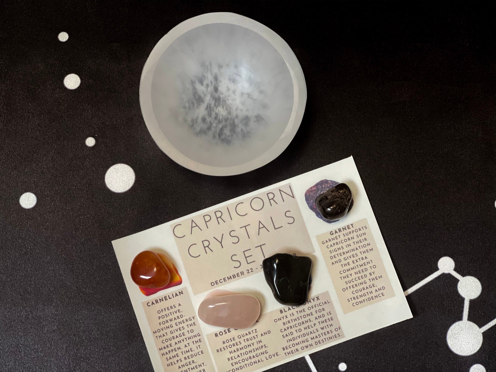 Capricorn Crystals Set, Capricorn Stones, Capricorn Crystal Box ...