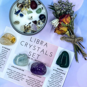 Libra Crystals, Libra Crystal Box, Libra Crystal Set, Crystals for ...