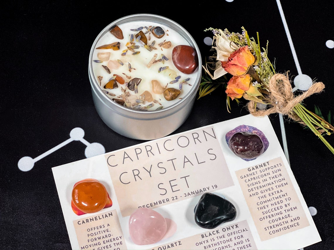 Capricorn Crystal Box, Capricorn Crystals Set, Capricorn Stones Kit ...