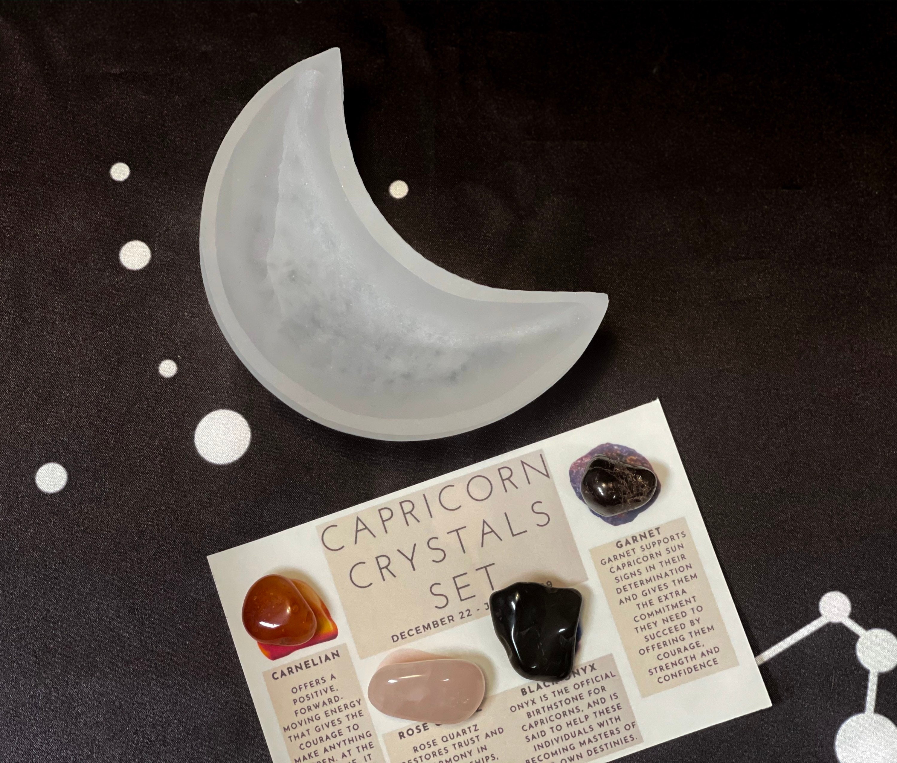 Capricorn Crystals Set Capricorn Stones Capricorn Crystal - Etsy