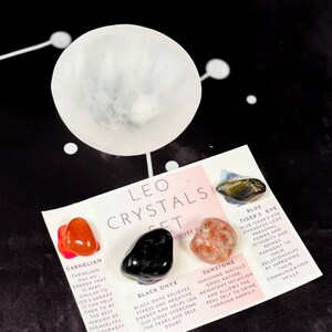 Leo Crystal Box, Leo Crystals, Leo Zodiac Crystals, Leo Crystal Set ...