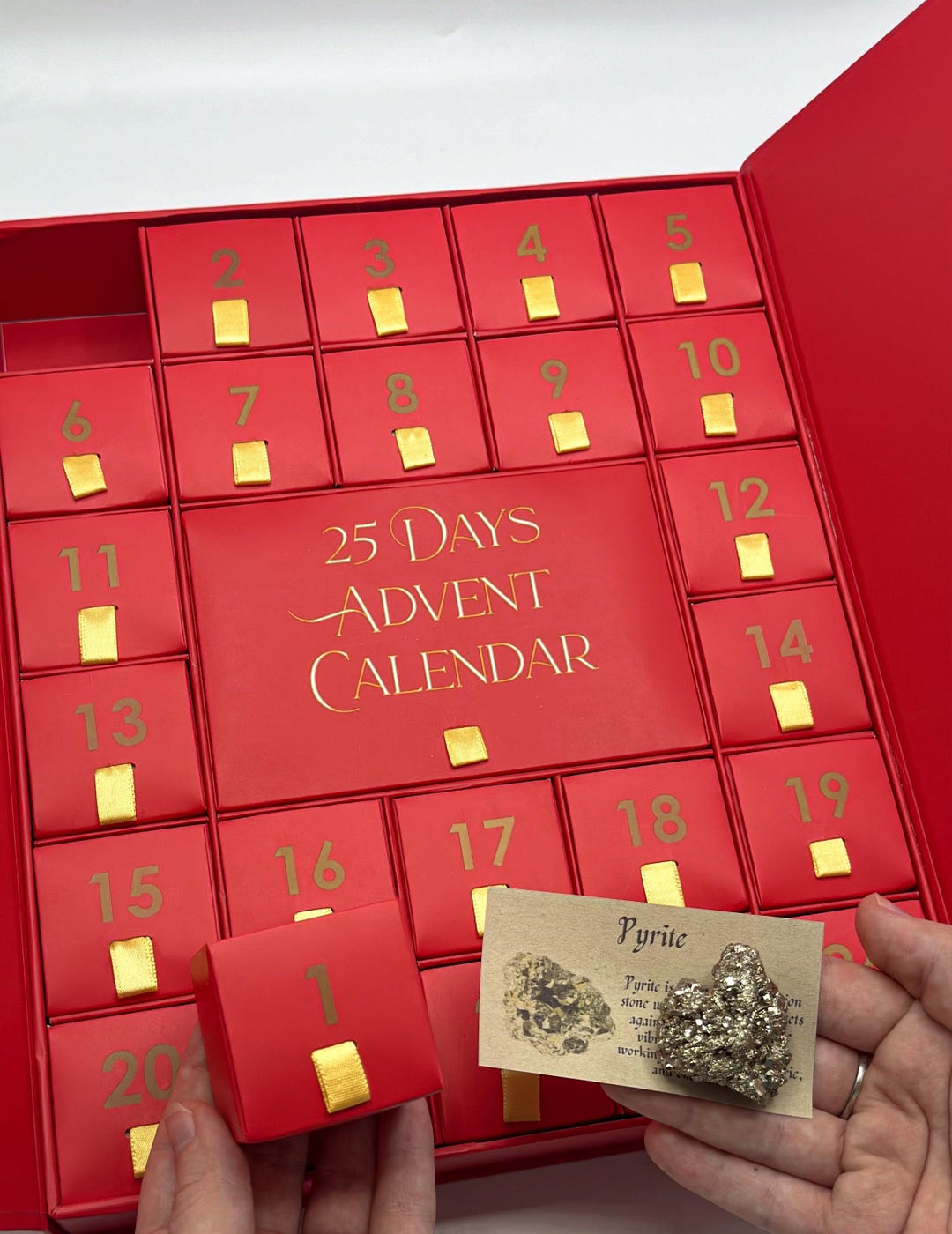 2025 Crystal Advent Calendar, Raw and Tumbled Stones Calendar ...