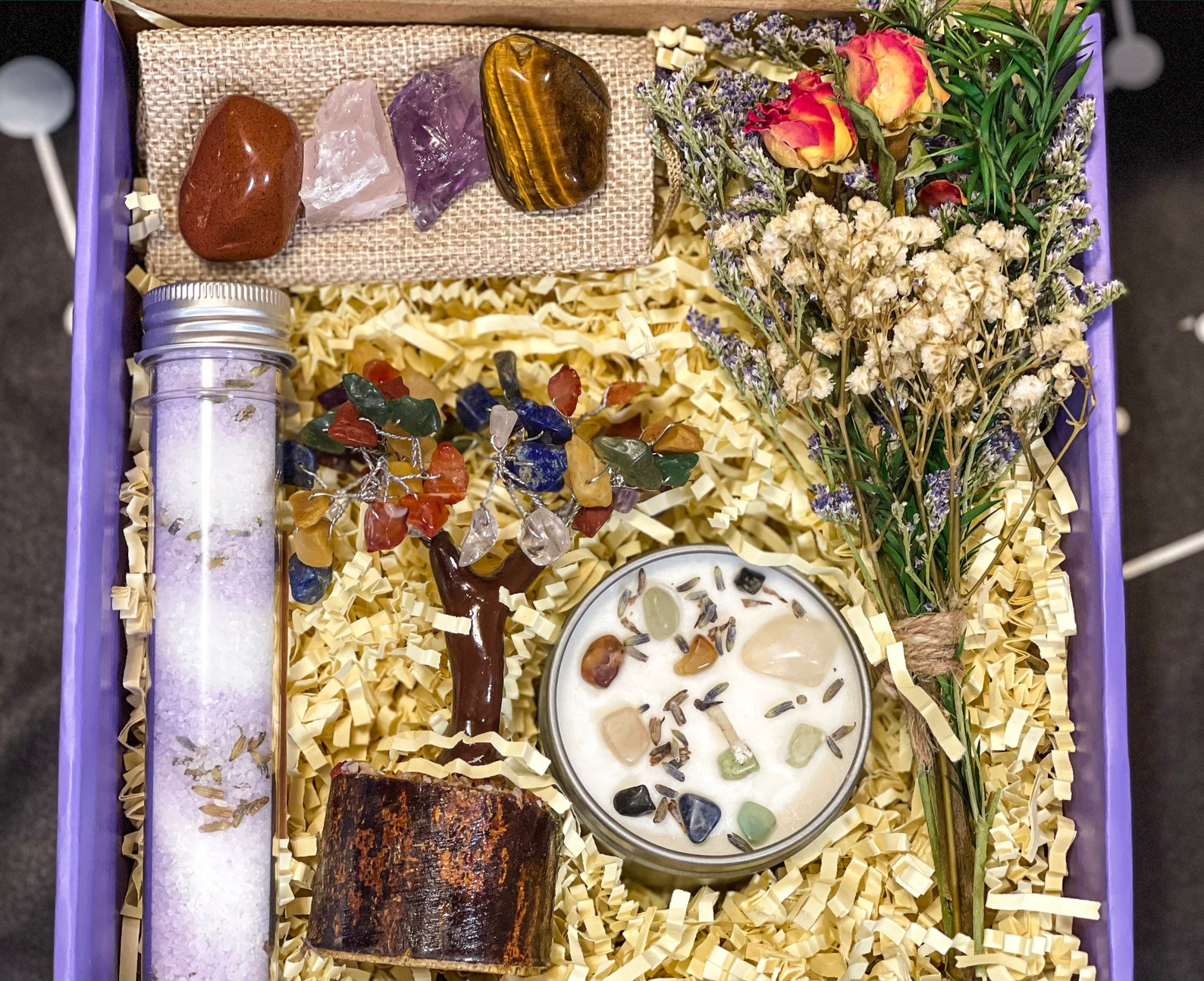 Birthday Crystal Gift Box Crystals Gift Set Crystal Infused - Etsy