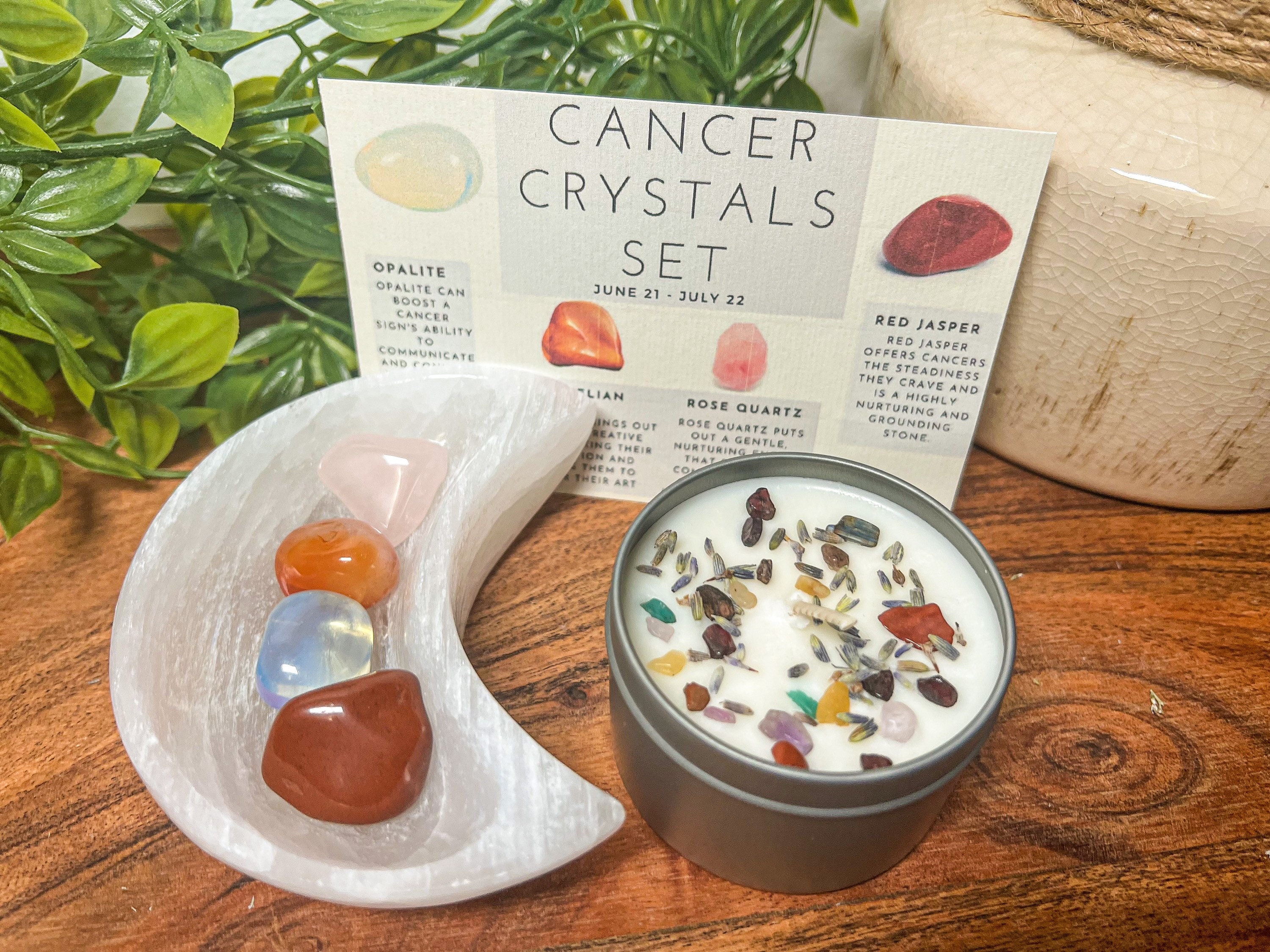 Cancer Crystals Cancer Crystal Set Gemstones for Cancer - Etsy