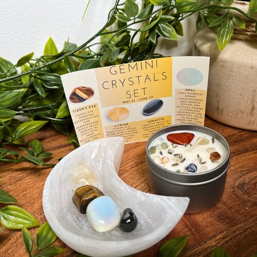 Gemini Crystal Set - Etsy