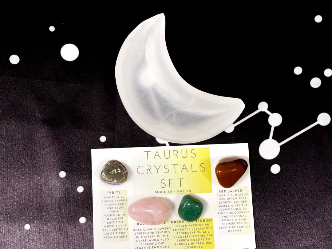 Taurus Crystals Set, Taurus Crystal Box, Taurus Metaphysical Crystals ...