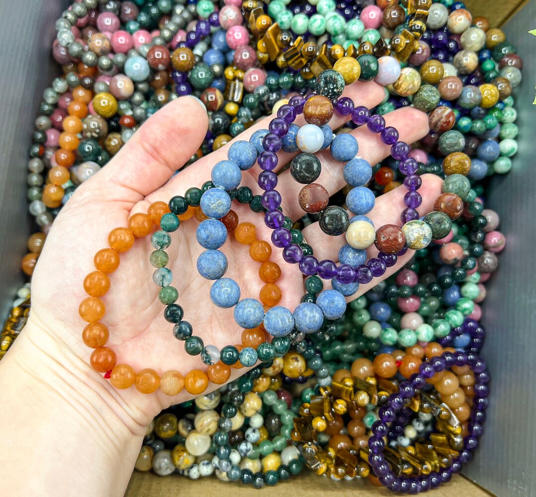 Bracelets Mystery Set, Stone Bracelets Mystery Box - 5 Bracelets - Etsy