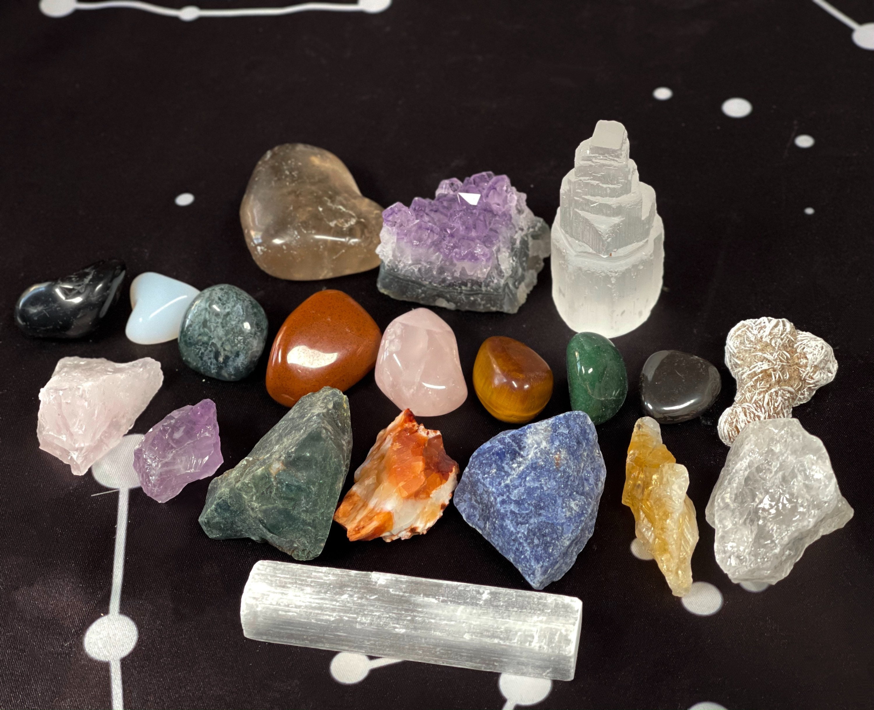 20 Piece Large Beginners Crystals Set Large Crystal Gift Box | Etsy