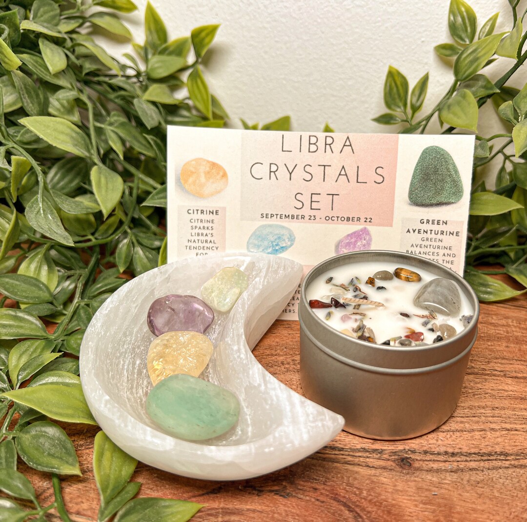 Libra Crystals Set, Libra Crystals Gift Box, Libra Stones, Libra ...