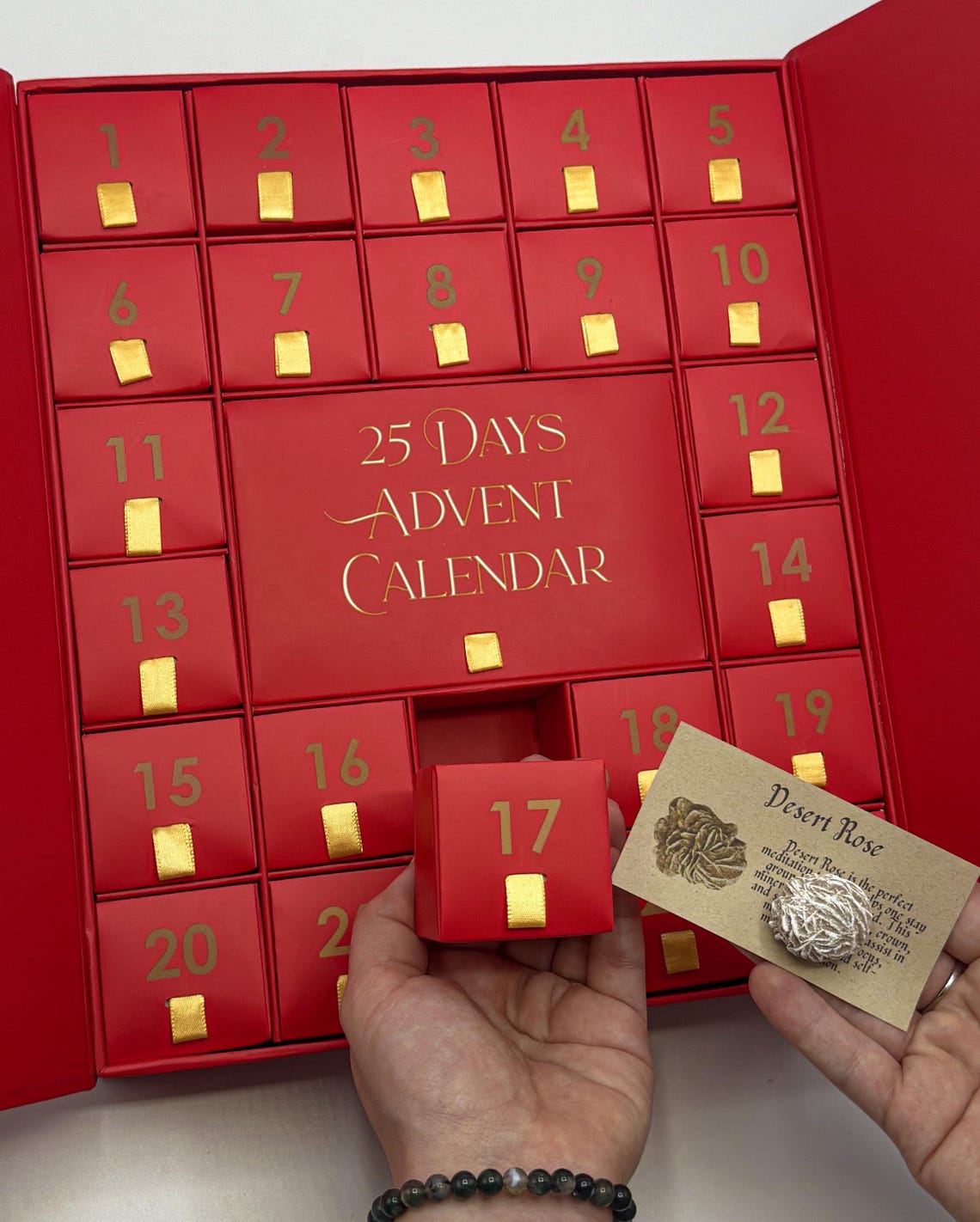 2025 Crystal Advent Calendar, Raw and Tumbled Stones Calendar ...