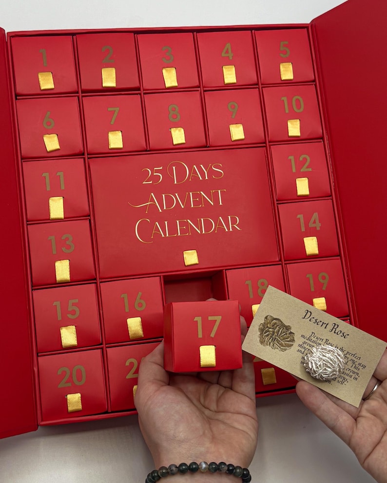 2025 Crystal Advent Calendar, Raw and Tumbled Stones Calendar ...