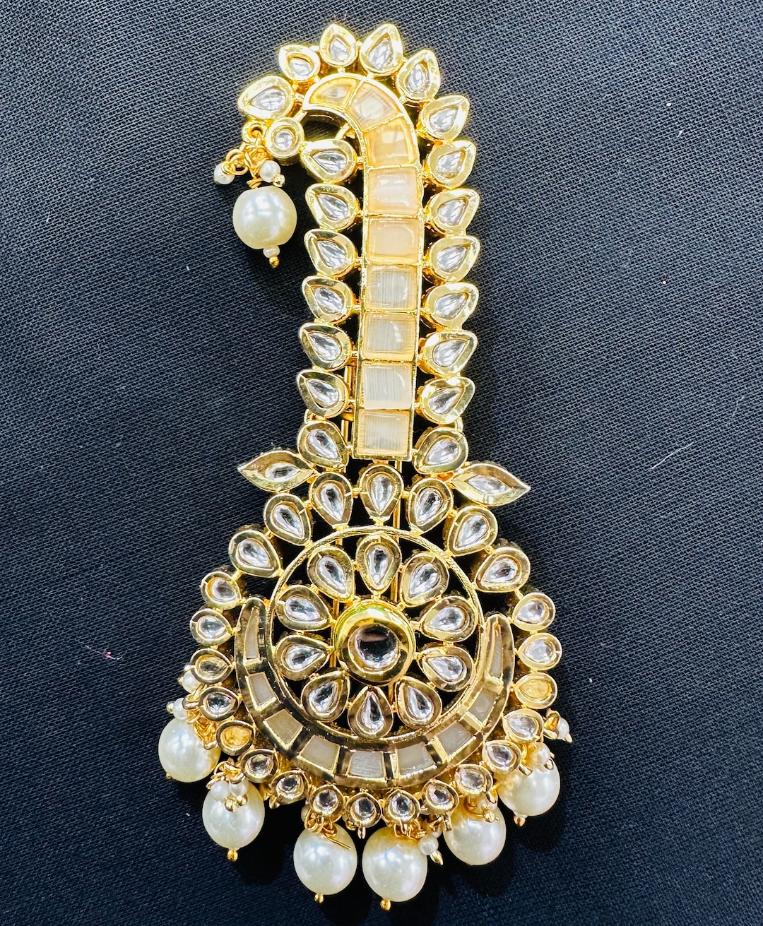 Indian Groom Wedding Accessories-jadau Golden Kalangi/kalgi for Men's ...