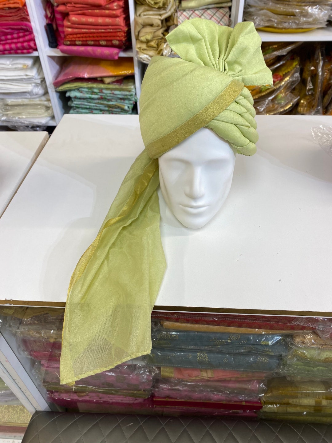 Indian Wedding Hindu Safa With Velcro for Baraati/family Members, Safa ...