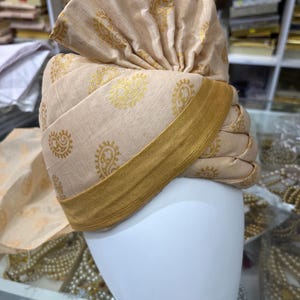 Indian Wedding- Hindu Safa With Velcro for Baraati/family Members, Safa ...