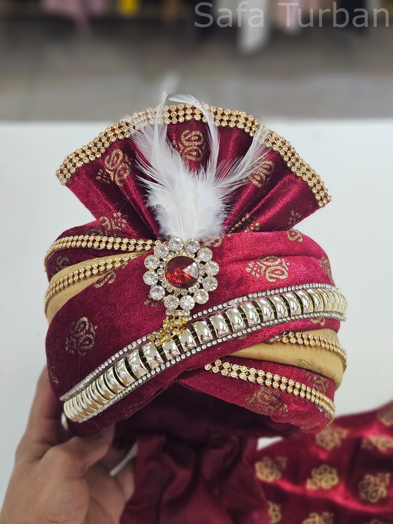Hindu Wedding Wedding Turban for Kids, Kids Safa, Safa red Colour - Etsy
