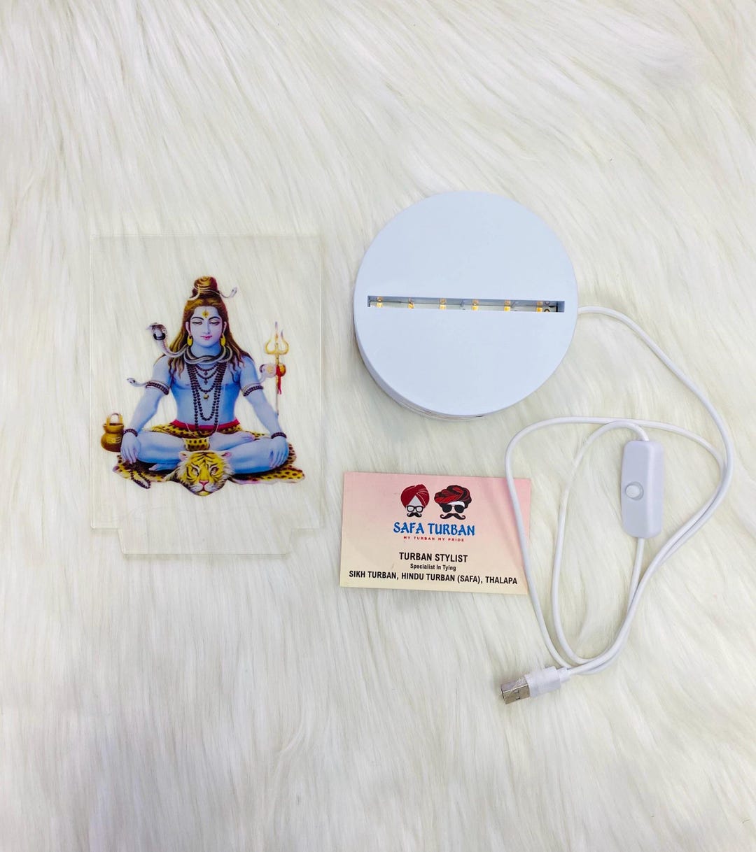 Frames- Gods (lord Shiva) Frames With Soft Light UV Printed , Desk Lamp ...
