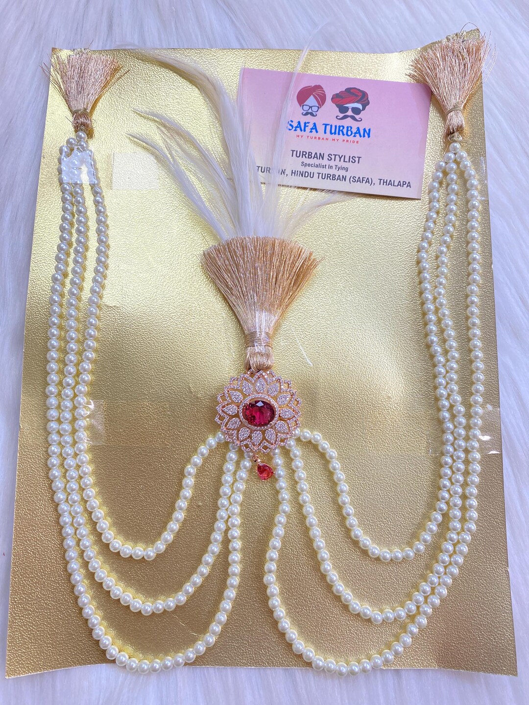 Indian Wedding Accessories- Kalangi/kalgi for Men's Safa/groom Turban ...
