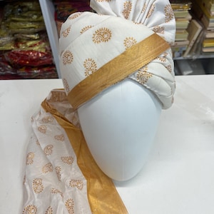 Indian Wedding- Hindu Safa With Velcro for Baraati/family Members, Safa ...