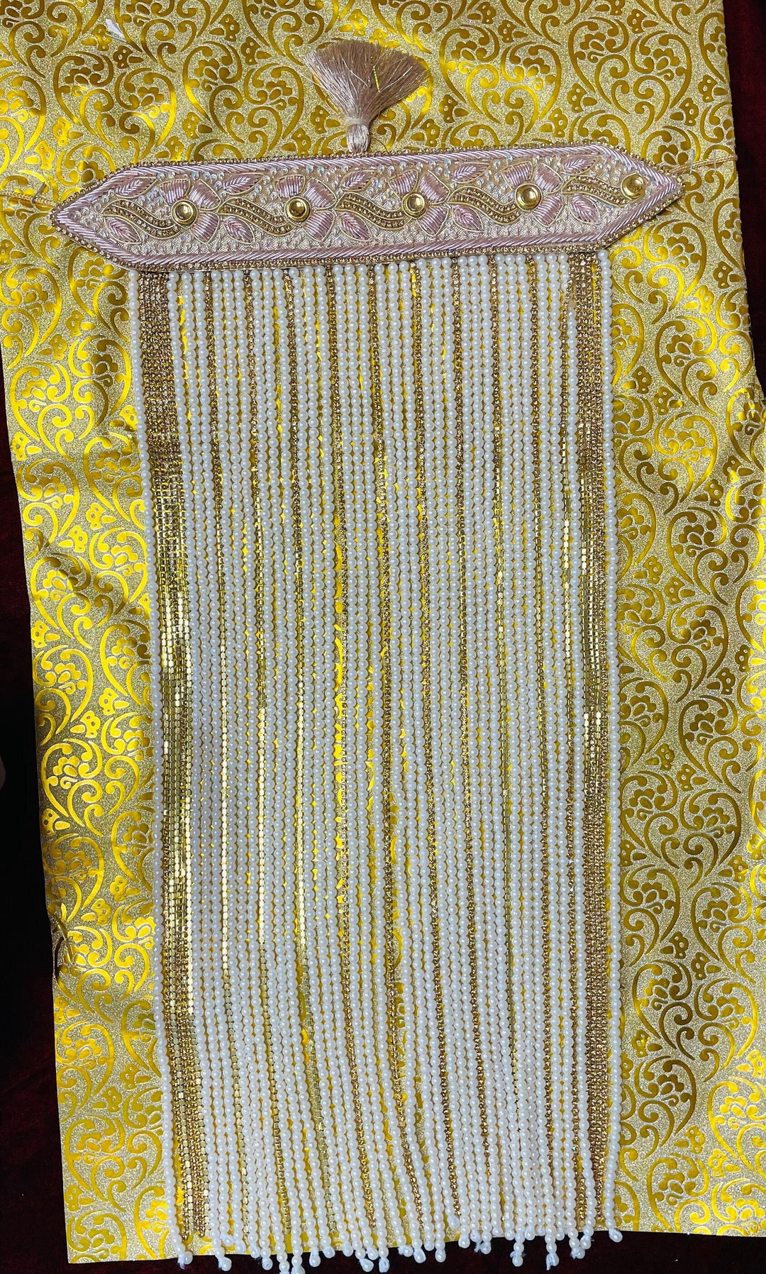 Indian Groom Sehra- Indian Wedding Accessories- Rose Gold Sehra With ...