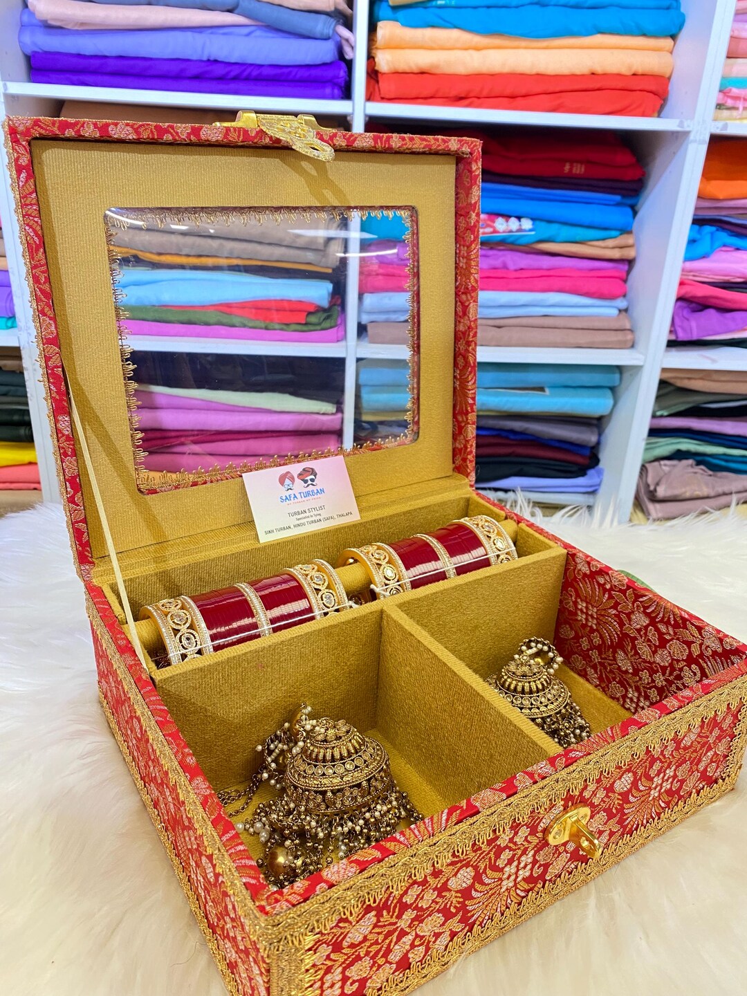 Churra /kalira Box- Brocade Handcrafted Box- Trousseau Box- Churra ...