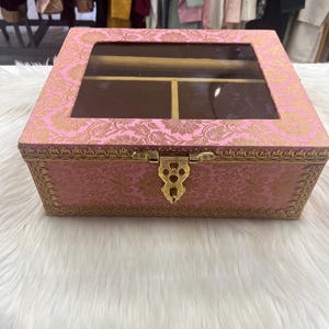 Churra /kalira Box- Brocade Handcrafted Box- Trousseau Box- Churra ...