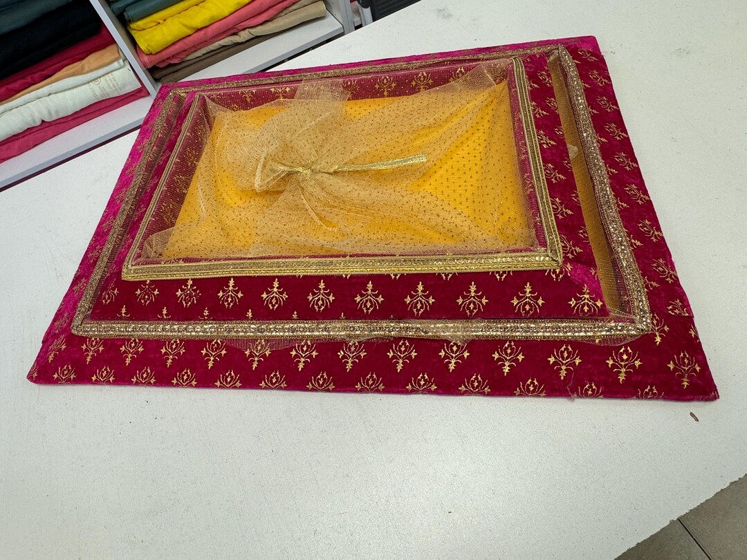 Decorative Wedding Tray/trousseau Tray/gifting Tray/packing Tray /set ...