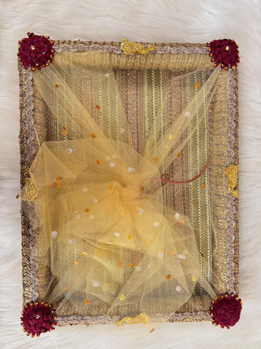 Gifting Best Wishes Wedding/shagun Tray/gift/packing Tray/decorative ...
