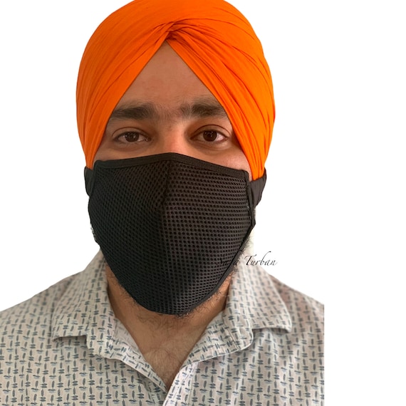 Sikh Turban Mask/ Mask for Turban/Mask for Beard/Turban Mask | Etsy