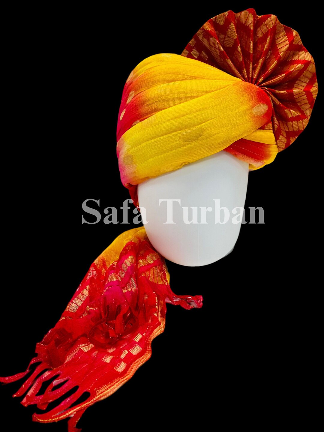 Indian Wedding- Printed Safa for Baraati/family Members, Safa Turban ...