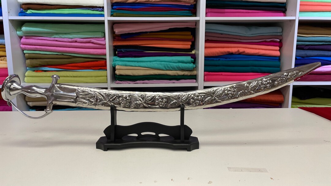 Indian Wedding Decorative Sword/kirpan Silver Metal Kirpan Beautifully ...