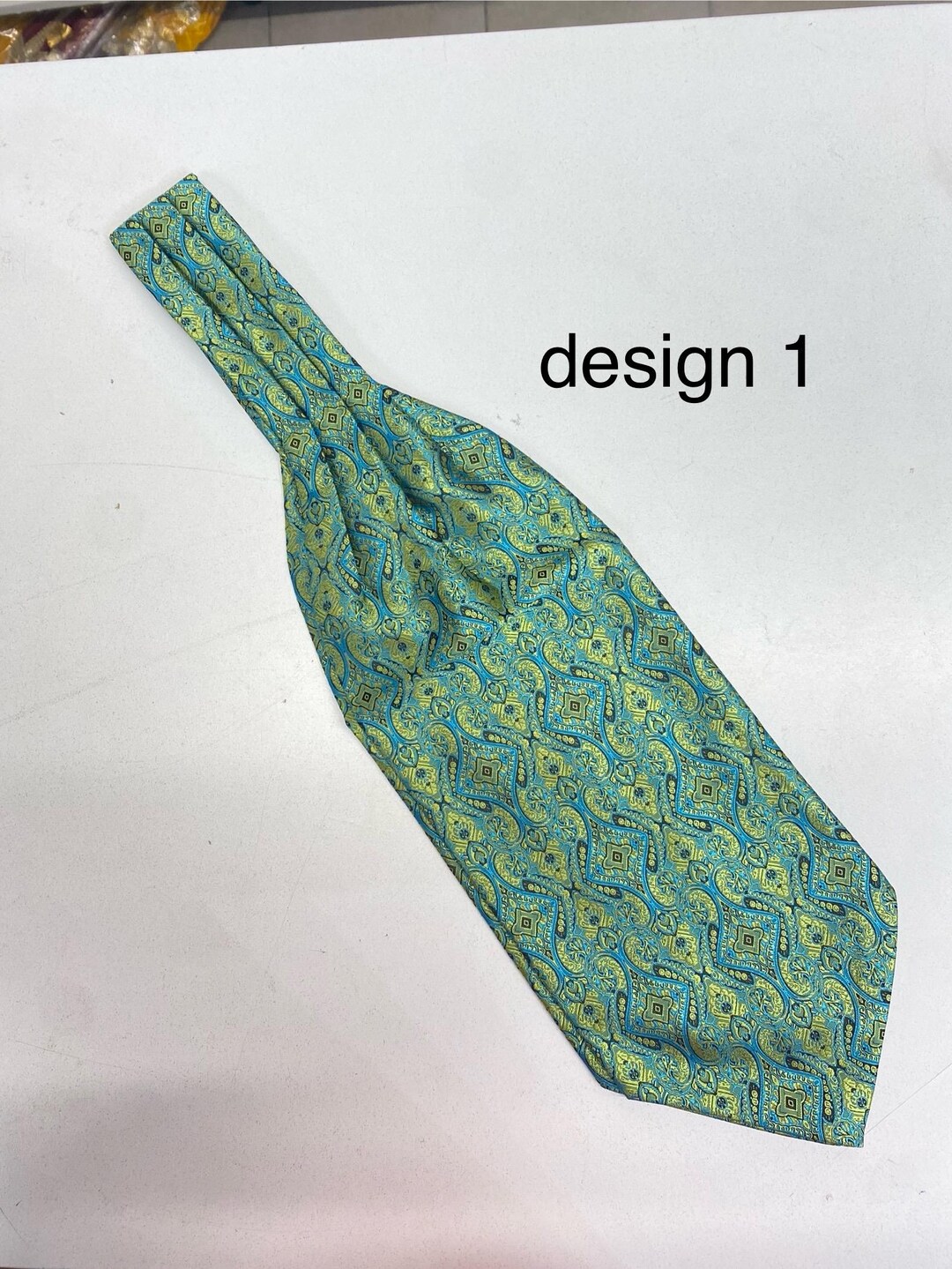 Silk Cravat Woven II Ascot Tie - Etsy