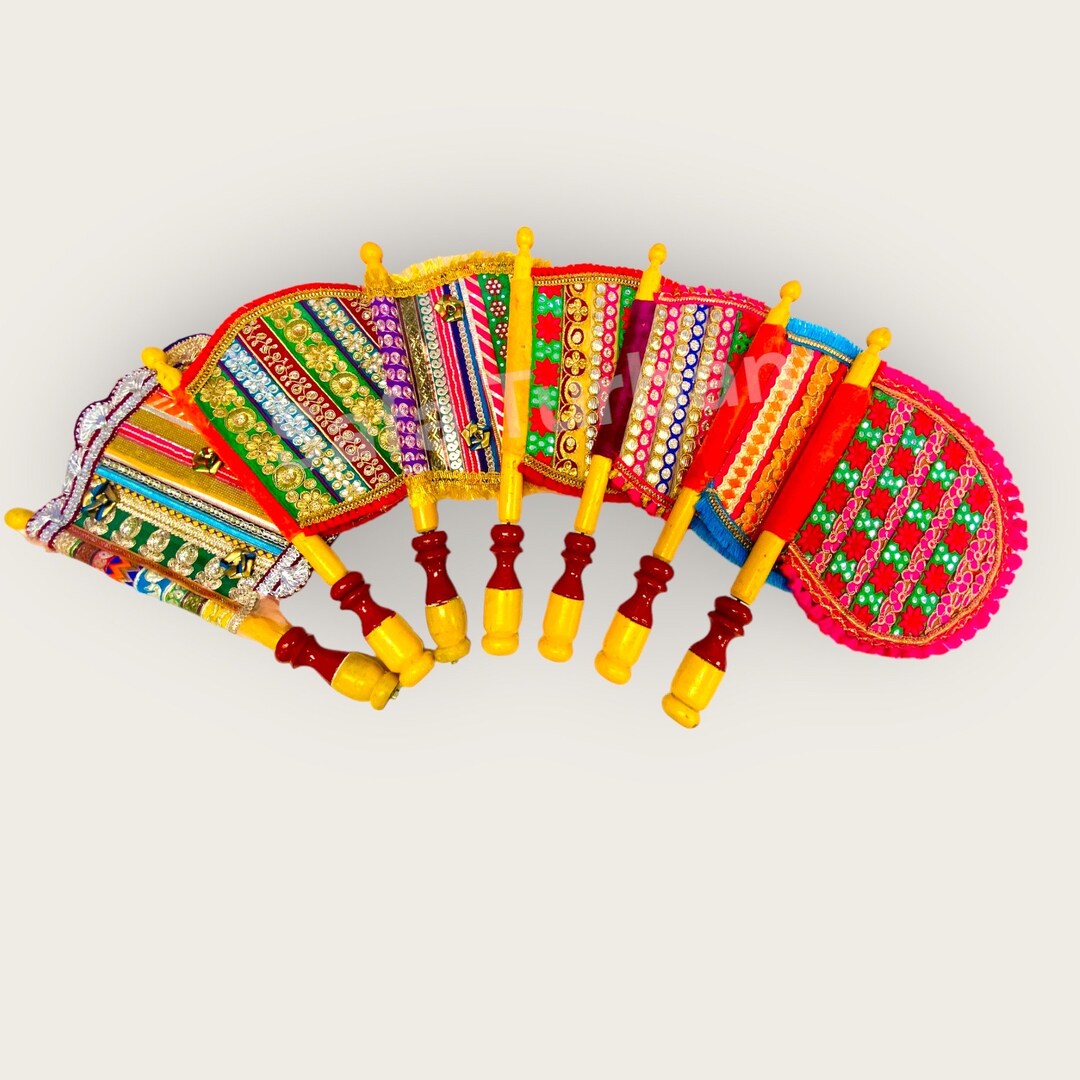 Wedding Accessories Pakhi Hand Fan/ Decorative Pakhi/ Wedding ...