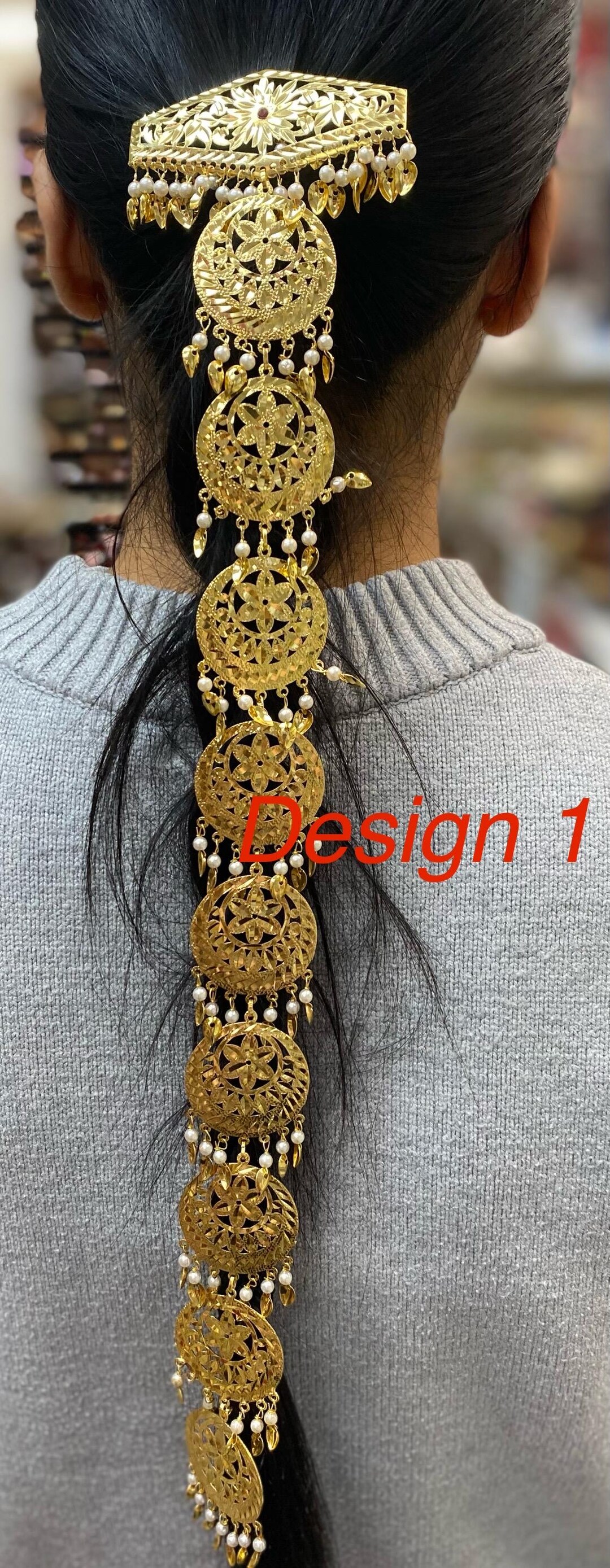 Golden Morni Traditional Pippal Patti Paranda/ Parandi / Hair ...