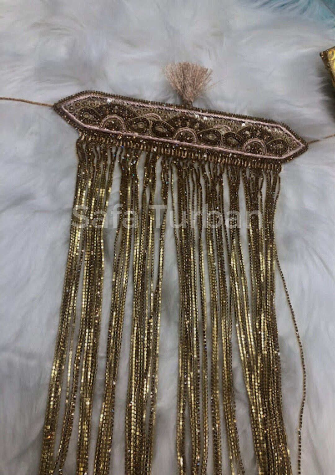 Indian Groom Sehra- Indian Wedding Accessories- Sehra With Golden ...