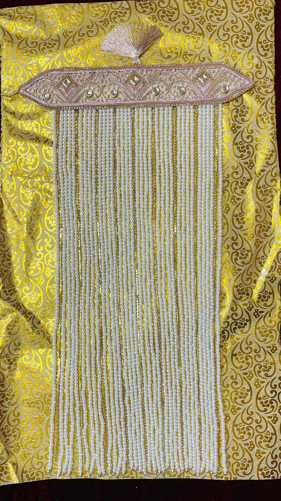 Indian Groom Sehra Indian Wedding Accessories Rose Gold Sehra With ...