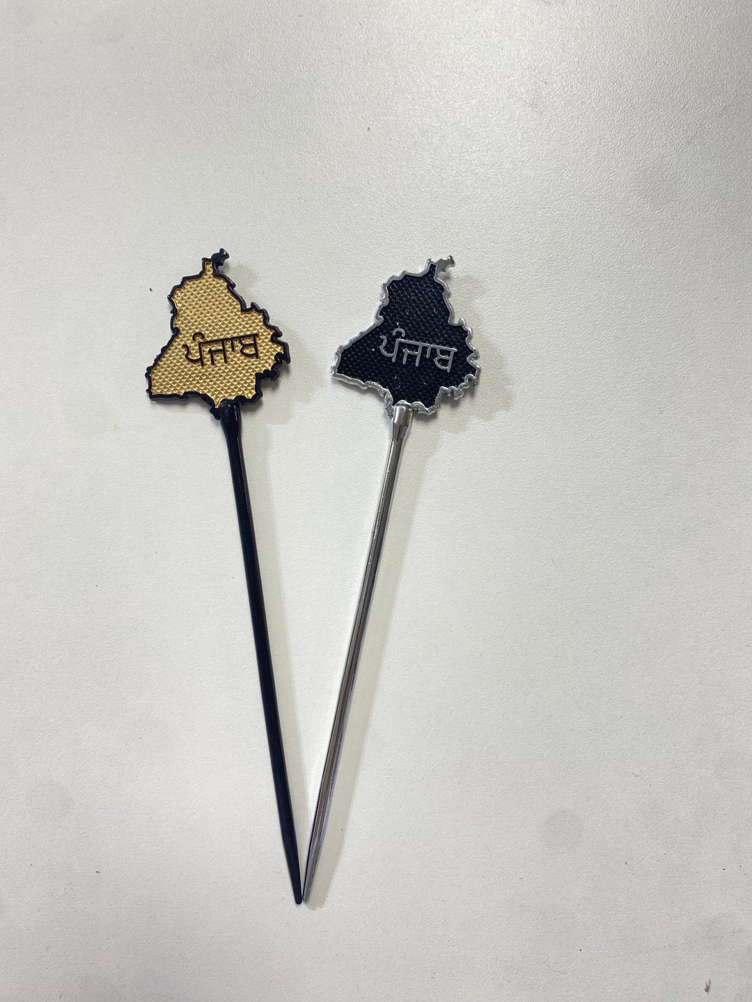 Punjab Style/ Gurmukhi Sikh Baaj/salai and Pagg Pin for Turban/patka ...