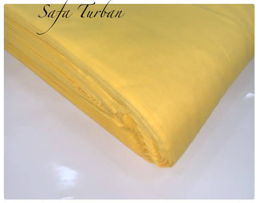 Sikh Turban- Lemon Yellow (fullvoile), Sikh Turban, Turban Fabric - Etsy