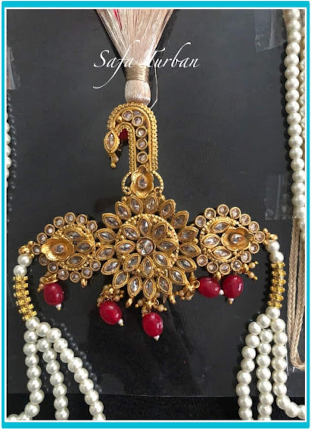 Indian Wedding Accessories- Kalangi/kalgi for Men's Safa/groom Turban ...