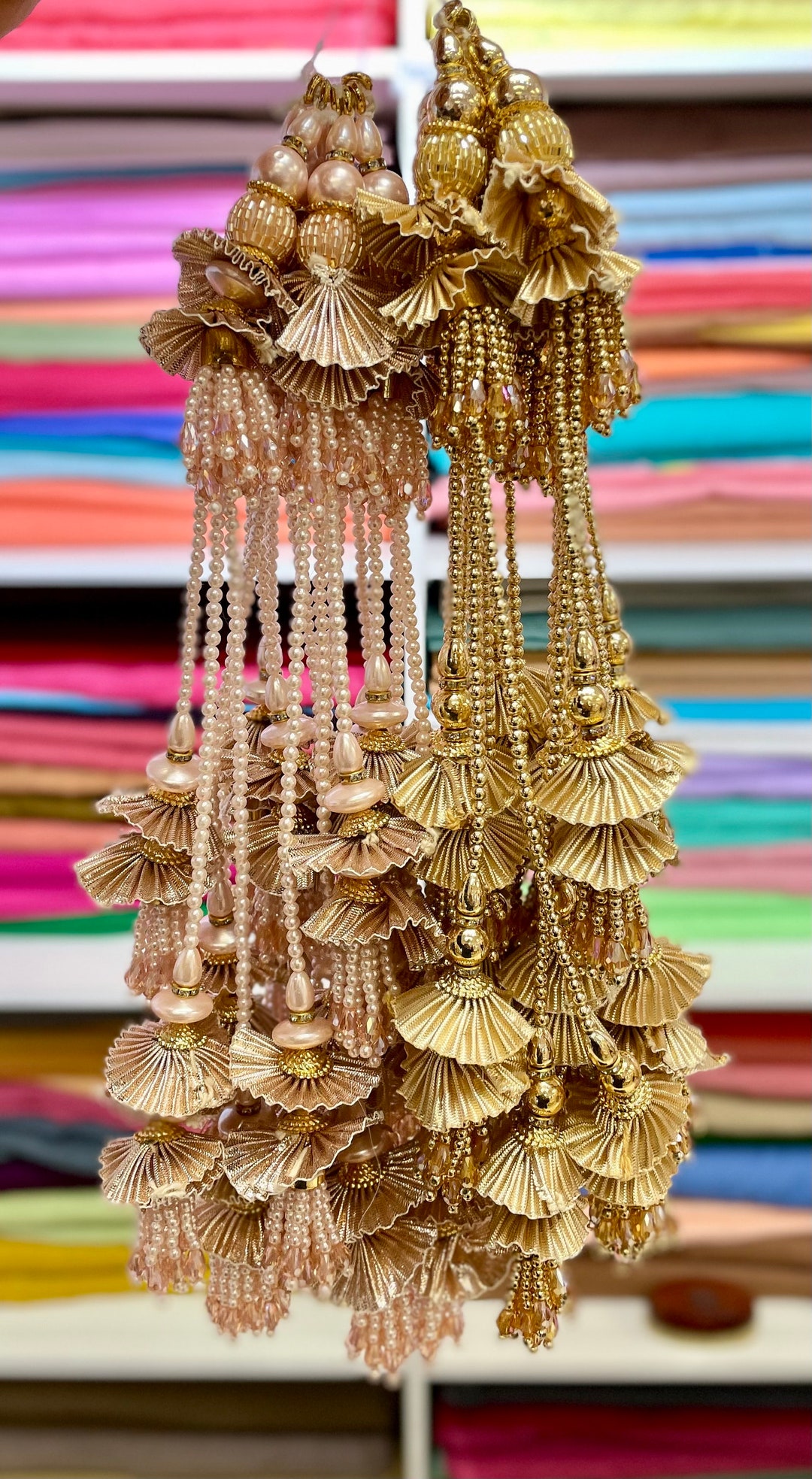 Fashion Handmade Latkan, Stylish Heavy Long for Lehenga, Chunni Border ...