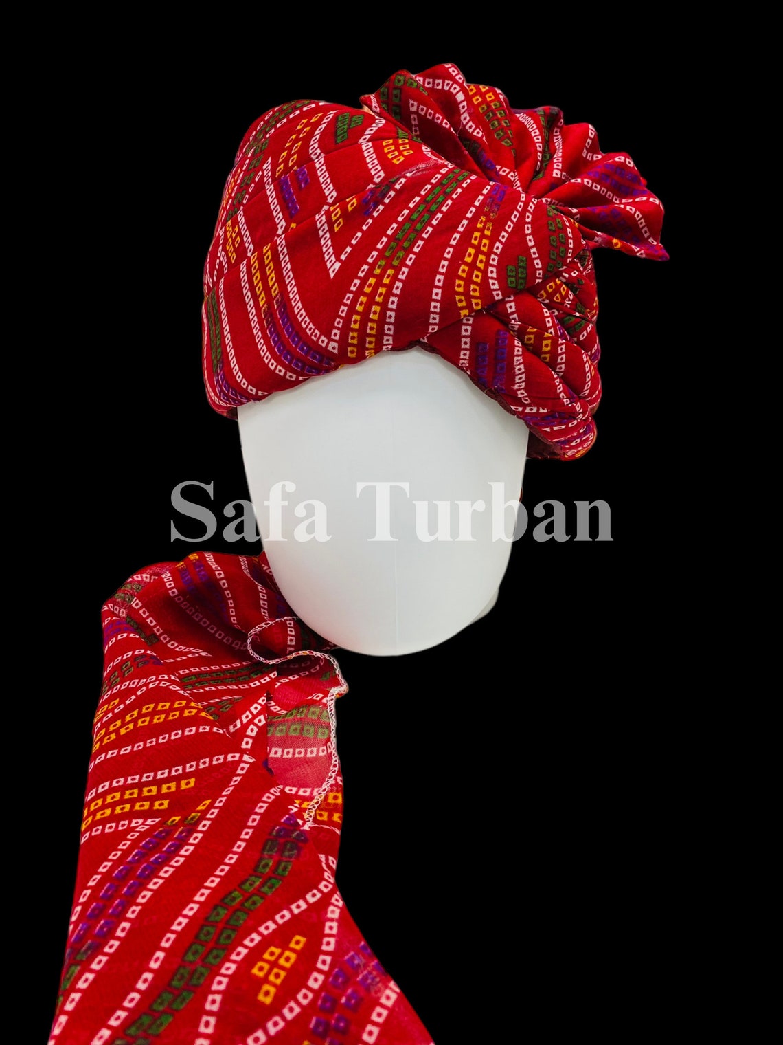 Indian Wedding- Printed Safa for Baraati/family Members, Safa Turban ...