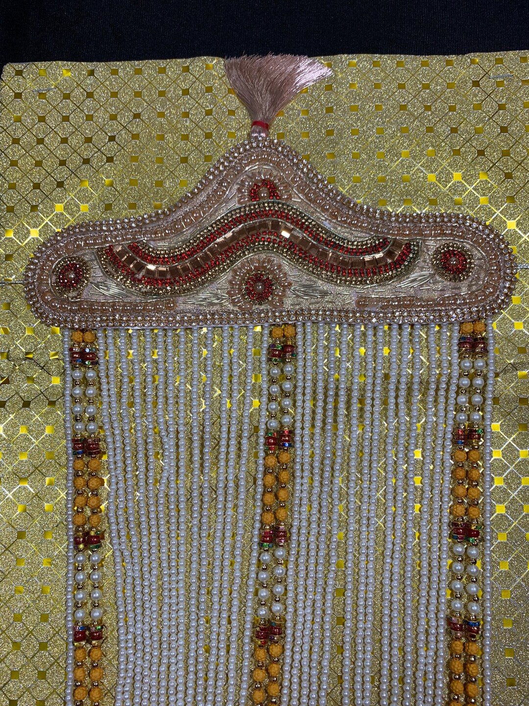 Groom Sehra- Indian Wedding Accessories- Golden/red/bright Maroon Sehra ...