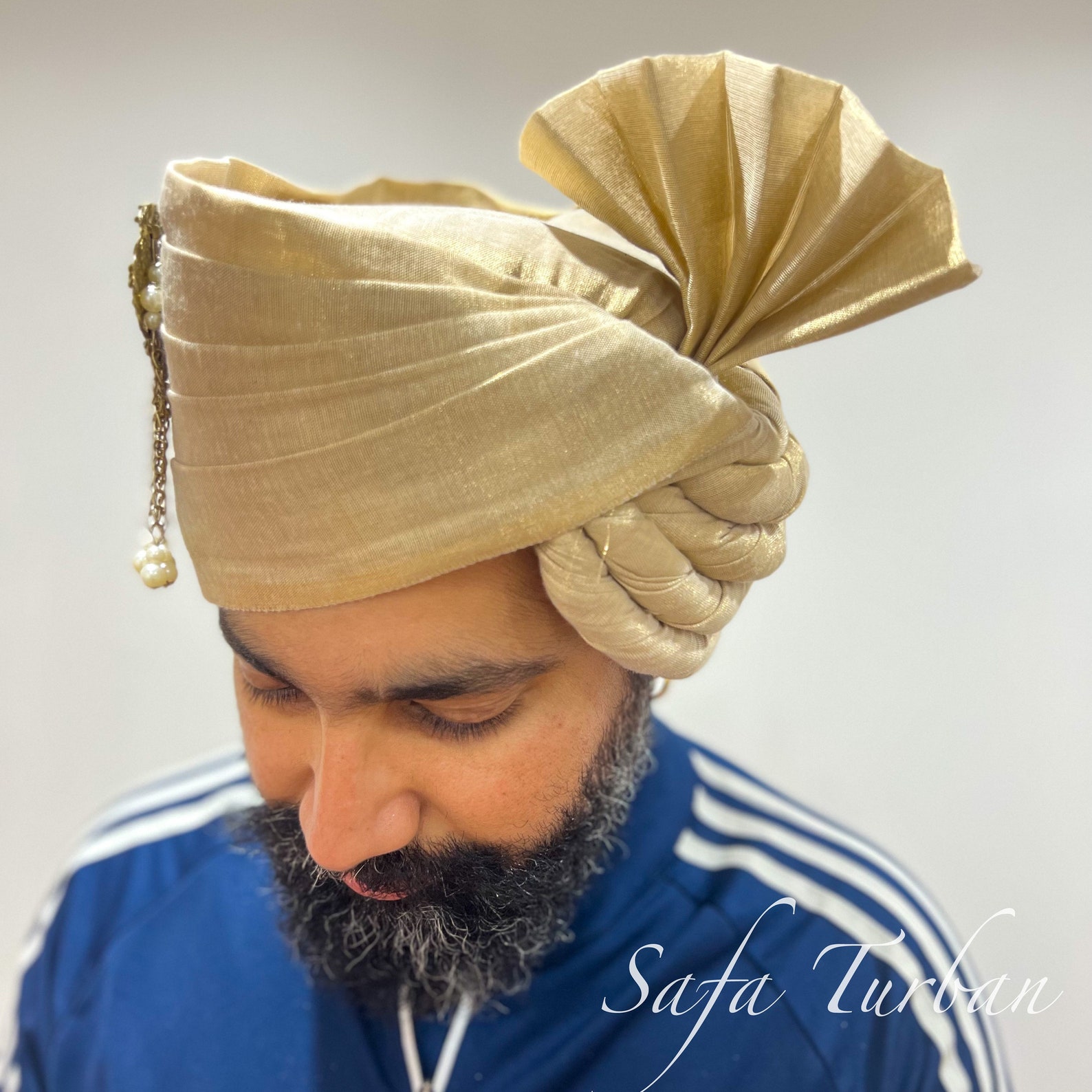 Indian Wedding Raw Silk Fabric Handmade Safa for Groom in | Etsy