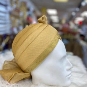 Groom Wedding Turban- Golden Adjustableturban(with Velcro)- Safa Turban ...