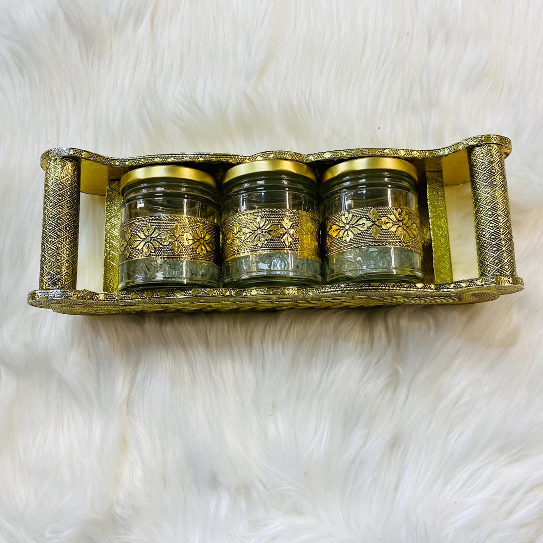 Decorative Heavy Wooden Handicraft Empty Dry Fruit Jar Tray/gifting Box ...
