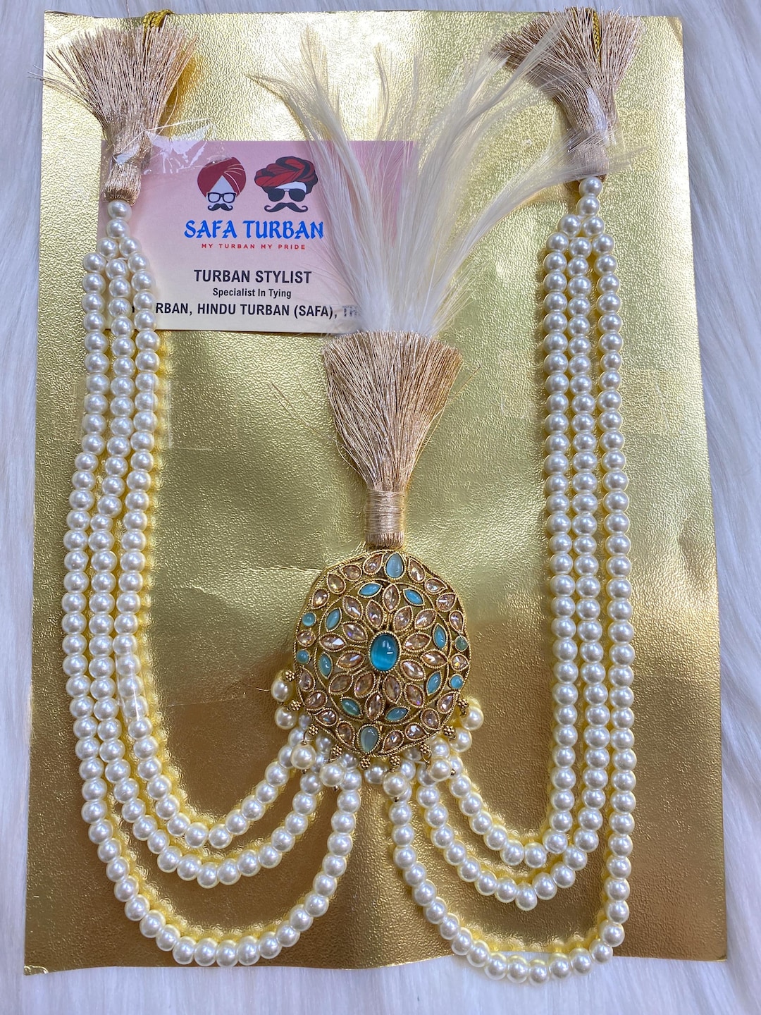 Indian Wedding Accessories Kalangi/kalgi for Men's Safa/groom Turban ...